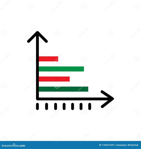 Graph Icon In Trendy Flat Style Isolated On Grey Background Stock Illustration Illustration Of