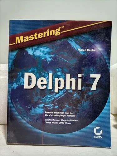 Libro Delphi7 Masteringmarco Cantu Edit Sybex Mercadolibre