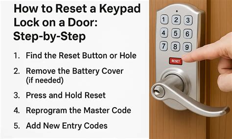 How To Reset A Keypad Door Lock Simple Guide Sure Lock And Key