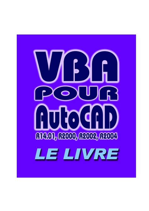 Pdf Vba Pour Autocad Partie 1 Dokumentips