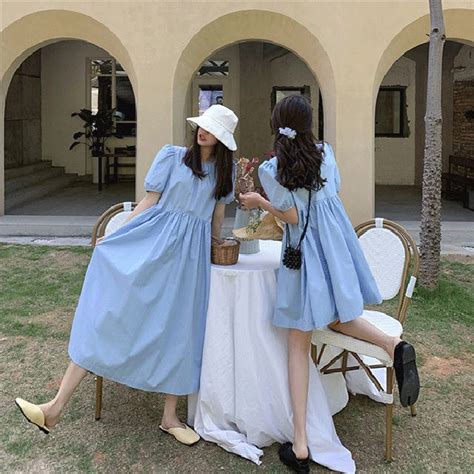 완스몰 당일출고 비너스 어깨 퍼프 원피스 미니and롱 Op21214 위시버킷