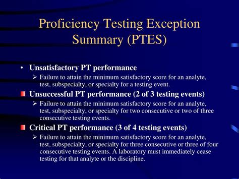 Ppt Proficiency Testing A Brief Overview Powerpoint Presentation Free Download Id 563183