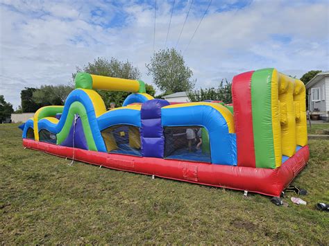 Retro Mini Obstacle Course Hire In Auckland New Zealand A1 Bouncy Castles