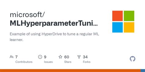 Github Microsoftmlhyperparametertuning Example Of Using Hyperdrive