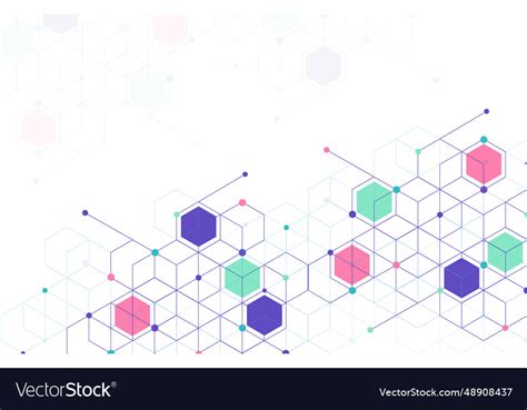 Abstract Geometric Boxes Pattern Dot Line Vector Image