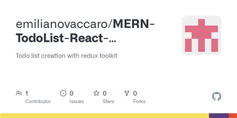 Github Emilianovaccaromern Todolist React Reduxtoolkit Todo List