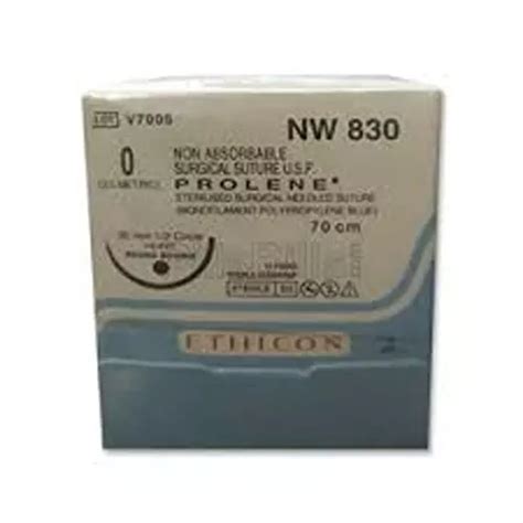 Ethicon Prolene Sutures Usp 0 1 2 Circle Round Body Heavy Nw830