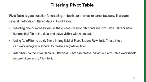 Advance Microsoft Office Excel Coursepptx