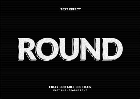 gray and white with striped shadow text effect 1108429 vector art at