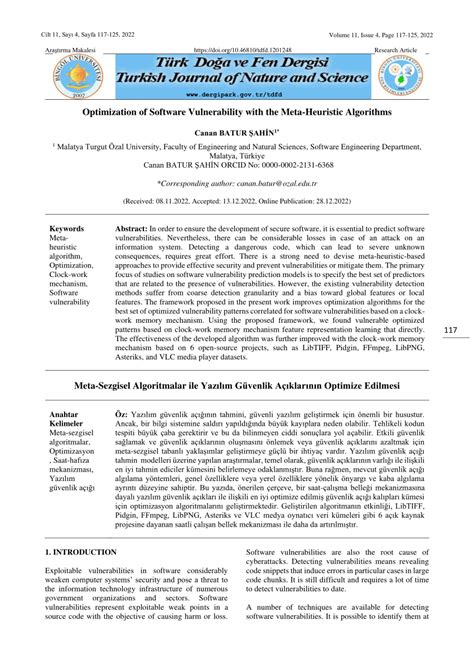 Pdf Optimization Of Software Vulnerabilities Patterns With The Meta