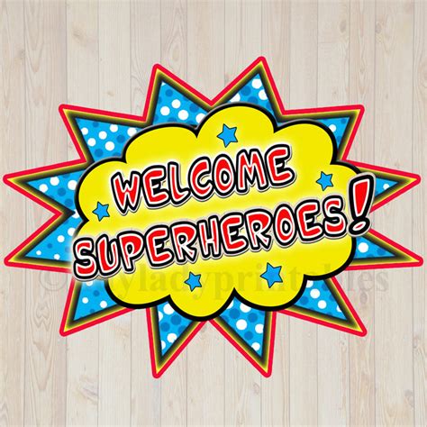 Free Printable Superhero Signs Download Free Printable Superhero Signs