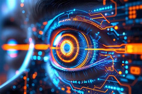 Mesmerizing Array Of Interconnected Circuits And Vibrant Digital Patterns Stock Illustration