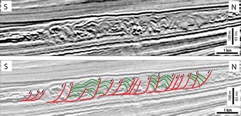 C Uninterpreted And Interpreted Dip Oriented Crosssection Showing
