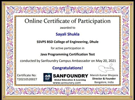 sayali shukla on linkedin javaprogramming onlinetest