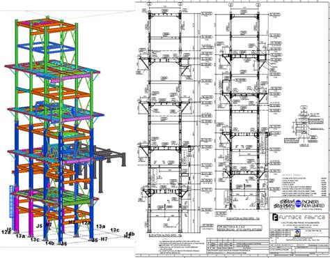 Tekla Fabrication Erection Drawing At Rs 250tonne Fabrication