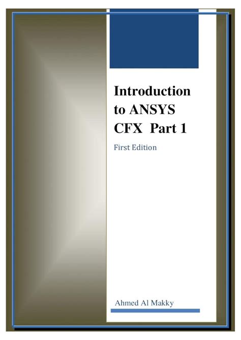 Pdf Introduction To Ansys Cfx Part 1 Step4 Once