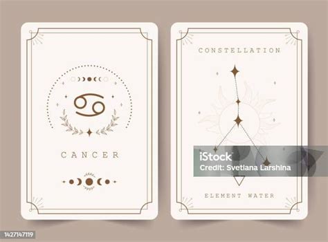 암 점성술 조디악 기호와 별자리가있는 요술 카드 타로 독자와 점성가에게 적합합니다 오컬트 마법 배경 별자리 템플릿 보호 스타일의