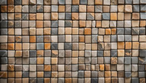 Premium Photo Stone Background With Aged Tile Texture Square Ceramic