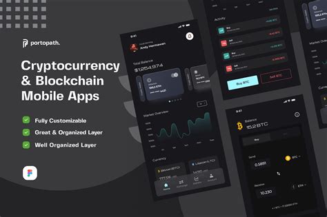 加密货币和区块链移动应用app Ui Kit Fig 云瑞设计 加密货币和区块链移动应用app Ui Kit Fig 云瑞设计