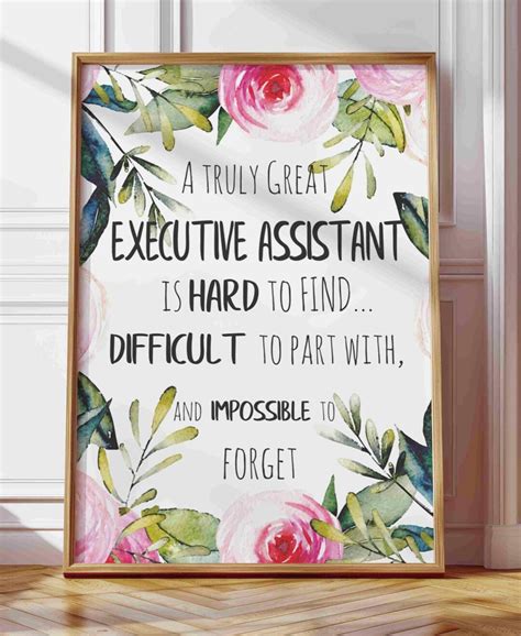 Executive Assistant Birthday Appreciation Thank You T A Truly Great Executive Assistant Desk