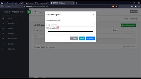 Free Download Game Result Matrix System Project In Php With Source Code And Database Mysql With