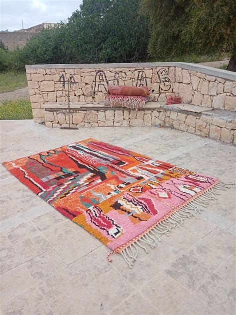 Custom Moroccan Wool Rug Berber Design Abstract Rug Custom Rug