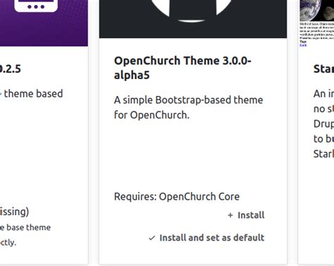 Install And Install And Set As Default Missing On Theme Drupal Org