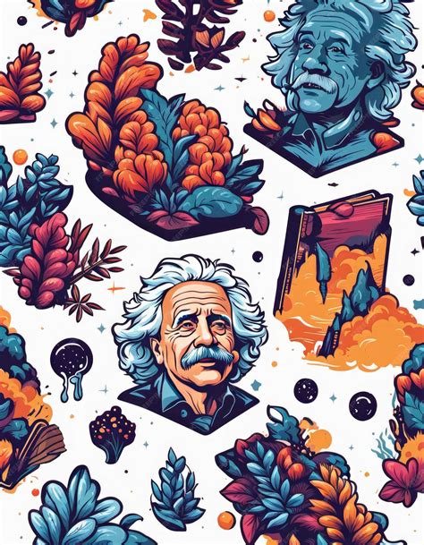 Premium Ai Image Einstein Vector Illustration