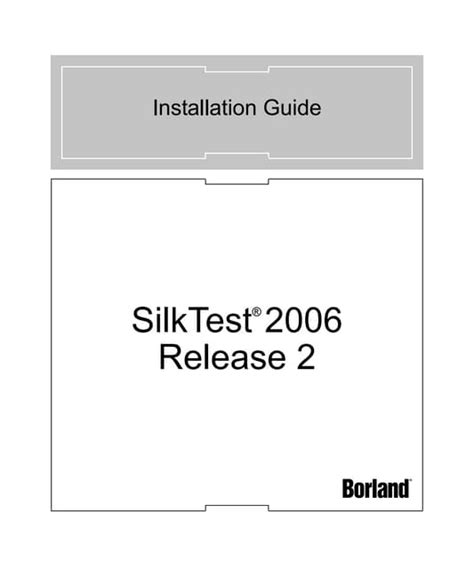 Silk Test Install Guide Ppt