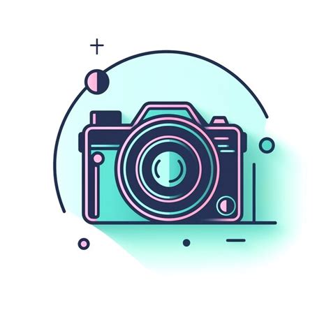 Premium Ai Image A Camera With A Circle And Dots
