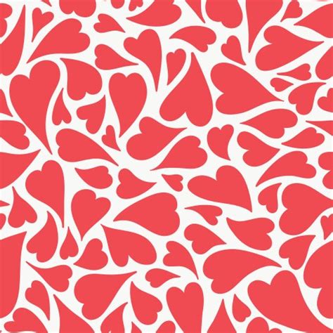 Heart Pattern Banner Background Seamless Repeat Vector Image