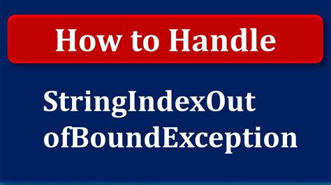 Stringindexoutofboundexception Java Interview Question Youtube
