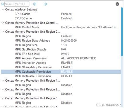 关于stm32h7使能mpu后直接进入hardfault的问题mpu Background Region Csdn博客