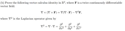 Vector Calculus Identities Hint Identity Used In Equation Eulers