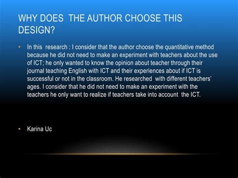 The Utilization And Integration Of Ict Tools In A Cuantitative Research Ppt