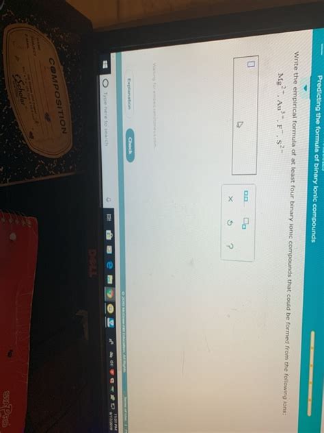 Solved Predicting The Formula Of Binary Lonic Compounds Chegg