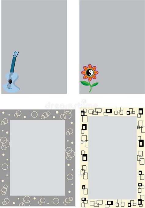 Floral Border Pattern Frame Design Vector Illustration Stock Vector Illustration Of Coloring