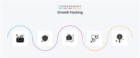 Hacking Glyph 5 Icon Pack Including Scan Jail Attention Handcuff