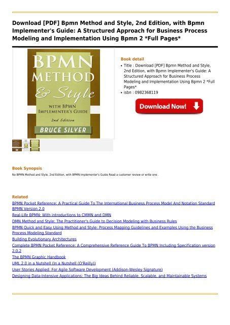 bpmn method and style 2nd edition