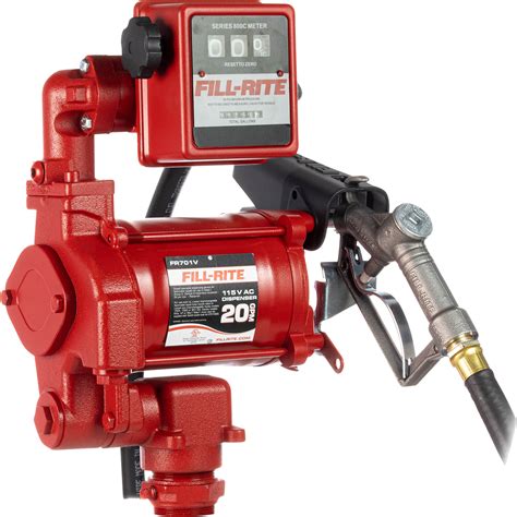 Fill Rite Fuel Transfer Pump With Meter 20 Gpm 115v Ac Model Fr701v
