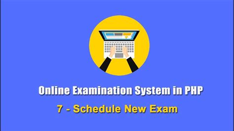 7 Schedule New Exam Online Examination System In Php Youtube