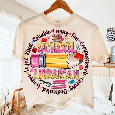School Librarian Png Library Books Sublimation Design Digital