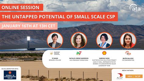 Women in Concentrated Solar Power HeliosCSP Portal de noticias de energía termosolar