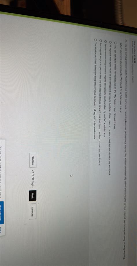 23 You Are Working With An Oracle Analytics StudyX