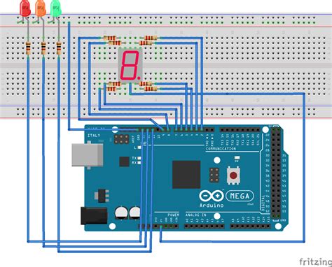 Traffic Light Module With 7 Segment Display Science Math Discovery