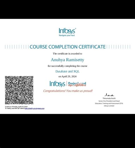 Anuhya Ramisetty On Linkedin Infosysspringboard Sql Databasemanagement Dataskills
