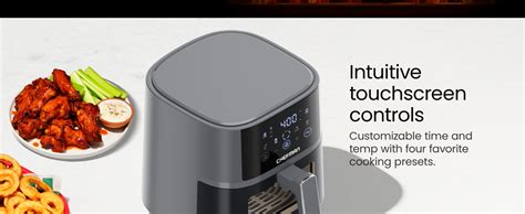 Chefman Air Fryer 4 Qt Compact Airfryer For Quick And Easy