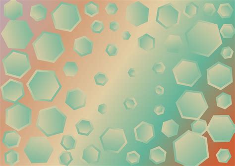 Abstract Hexagon Pattern With Gradient