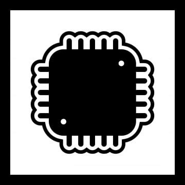 Chip Linear Icon Processor Central Sd Card Line PNG And Vector With Transparent Background
