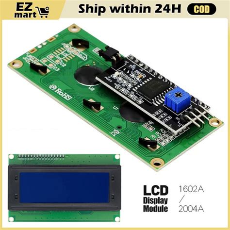 Lcd1602 1602 Lcd Module Blue Screen 16x2 Character Lcd Display Pcf8574t